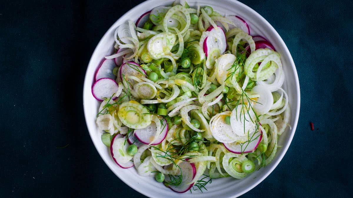 Fennel and Radish Salad with Lemon Honey Dressing
